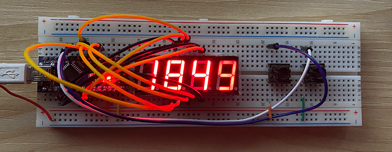 A Zero Component Super Simple Minimalist Arduino Digital Clock Rantstech